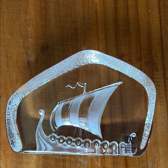 Mats Jonasson | Accents | Mats Jonasson Viking Ship Crystal Art ...